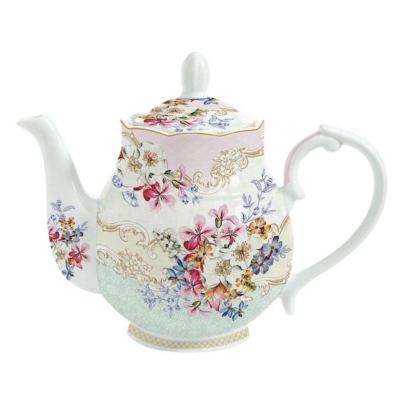 Easy Life Porcelain Teapot 900 ml chinoiserie oriental Garden – Klaptap